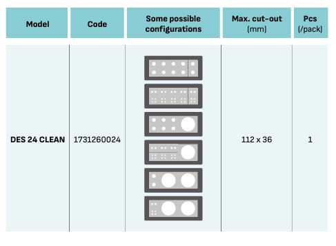 DES 24 CLEAN splittable frame